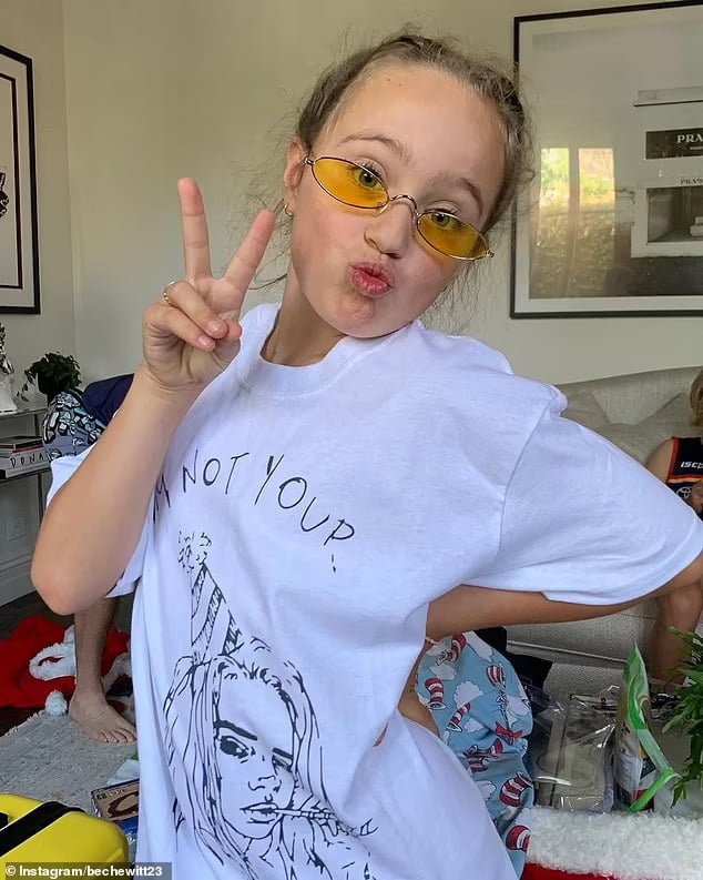 Ava Hewitt is the spitting image of her famous mother Bec as she shares ...