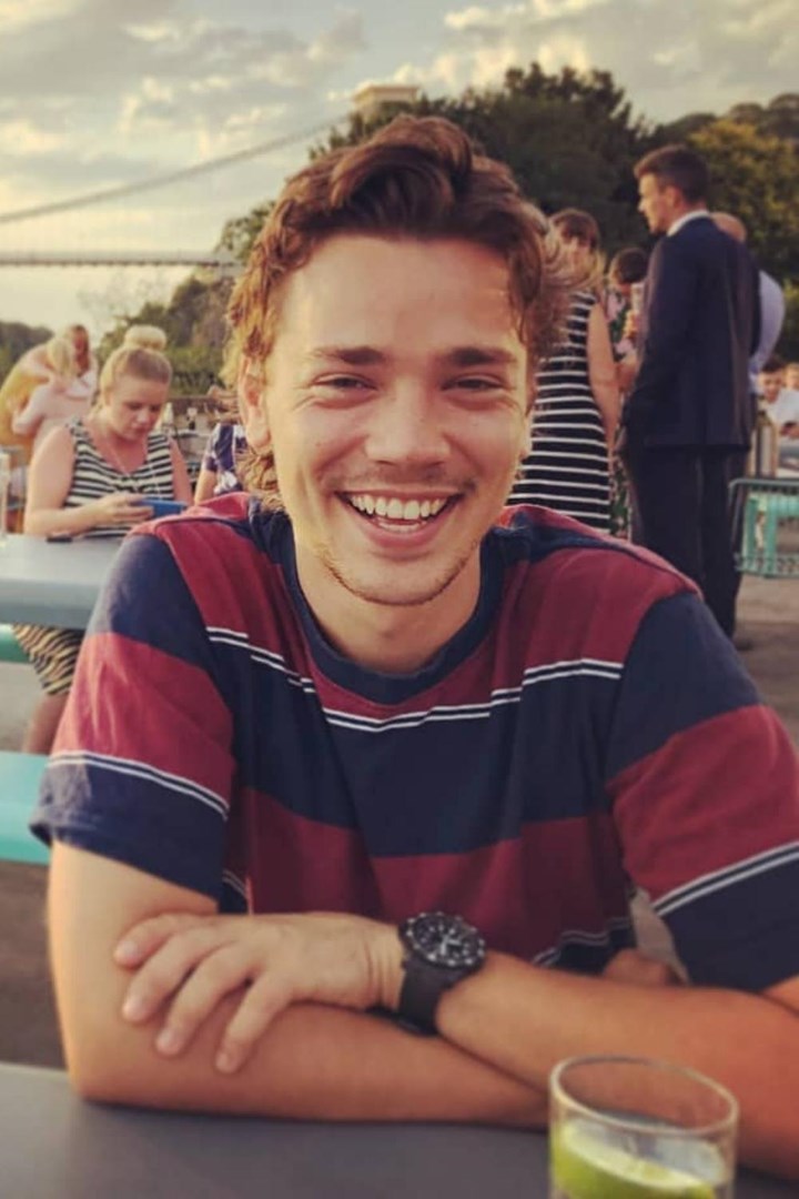 Ryder Jackson and the man behind him, Lukas Radovich - DailyNewsBBC